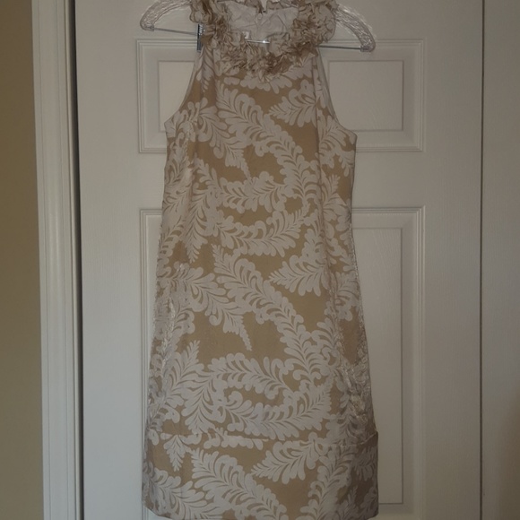 London Times | Dresses | London Times Cream And White Floral Pattern ...